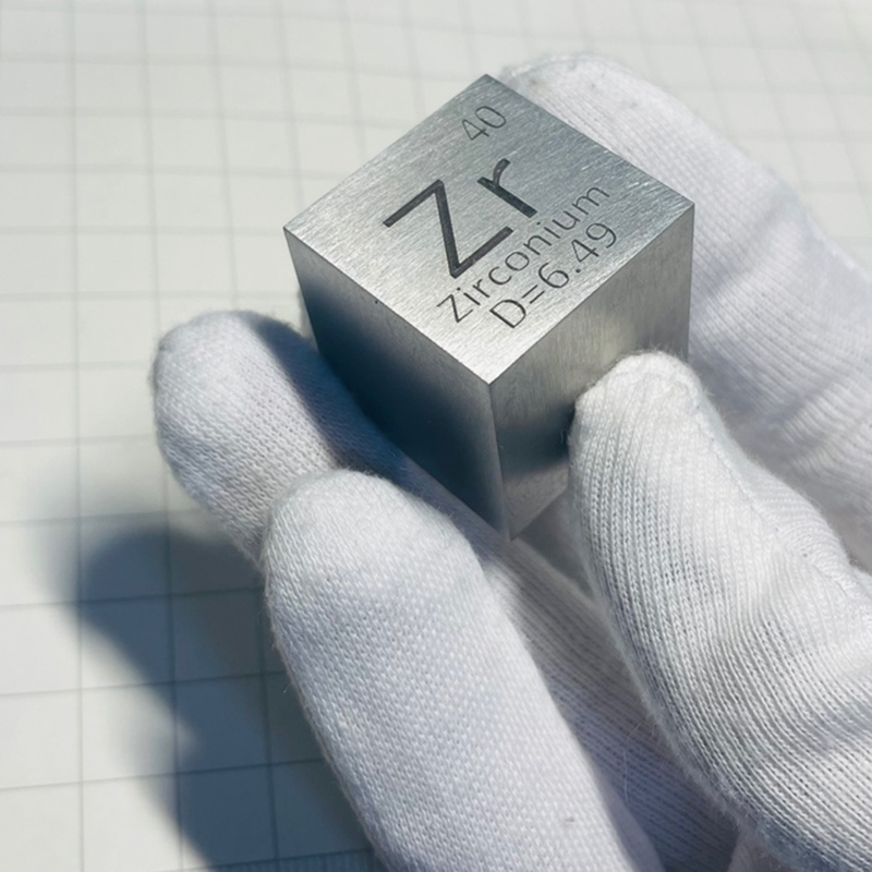 1 Inch Cube of Zirconium - LJQMETAL