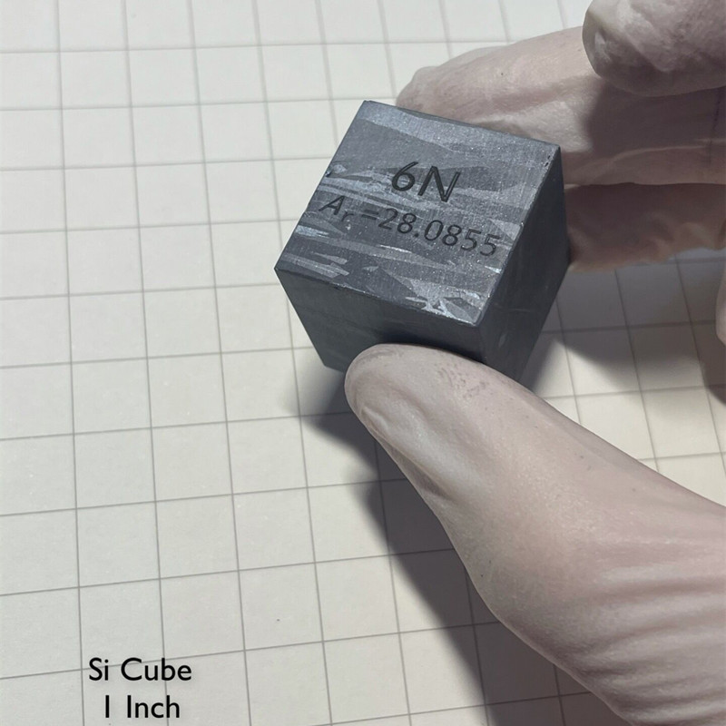 1 inch element cube of silicon 99.9999% - LJQMETAL