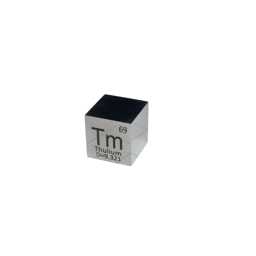 Thulium Tm cube 10mm mirror polished - LJQMETAL