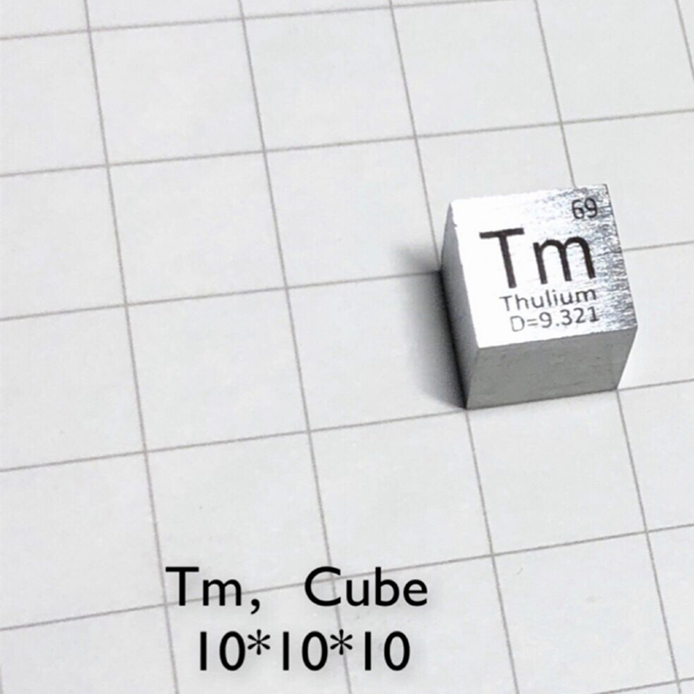 10mm Element Cube of Thulium - LJQMETAL
