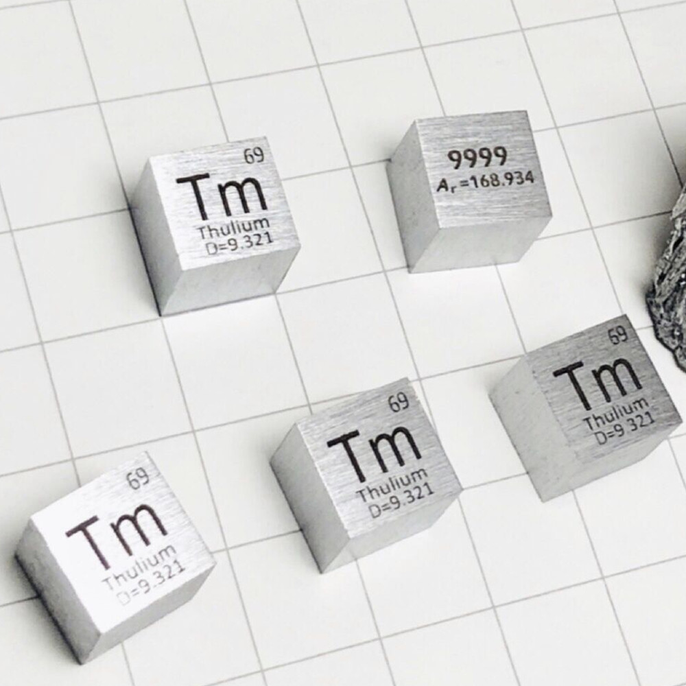 10mm Element Cube of Thulium - LJQMETAL