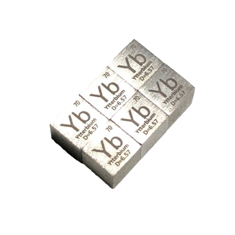10mm Element Cube of Ytterbium - LJQMETAL
