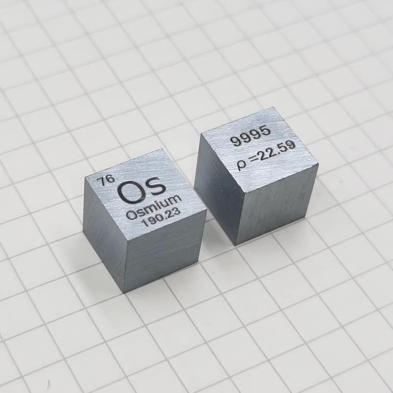 10mm Element Cube of Osmium - LJQMETAL